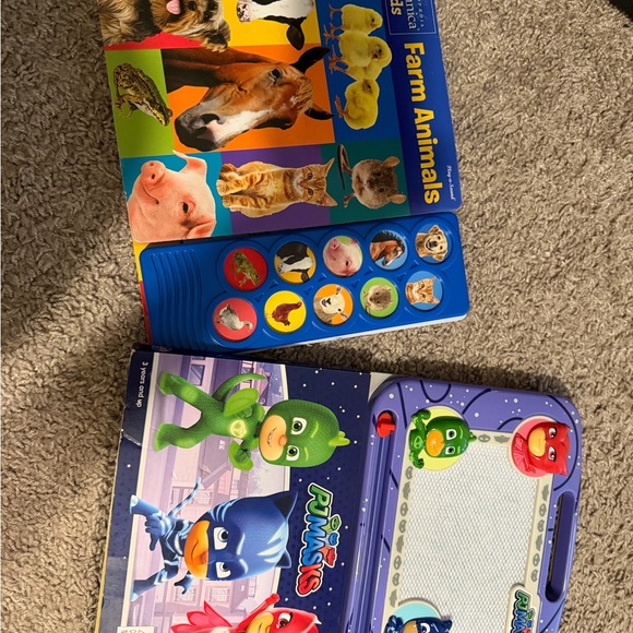 Toys | Pj Masks Magnetic Drawing Board And Farm Animals Sound Book ...